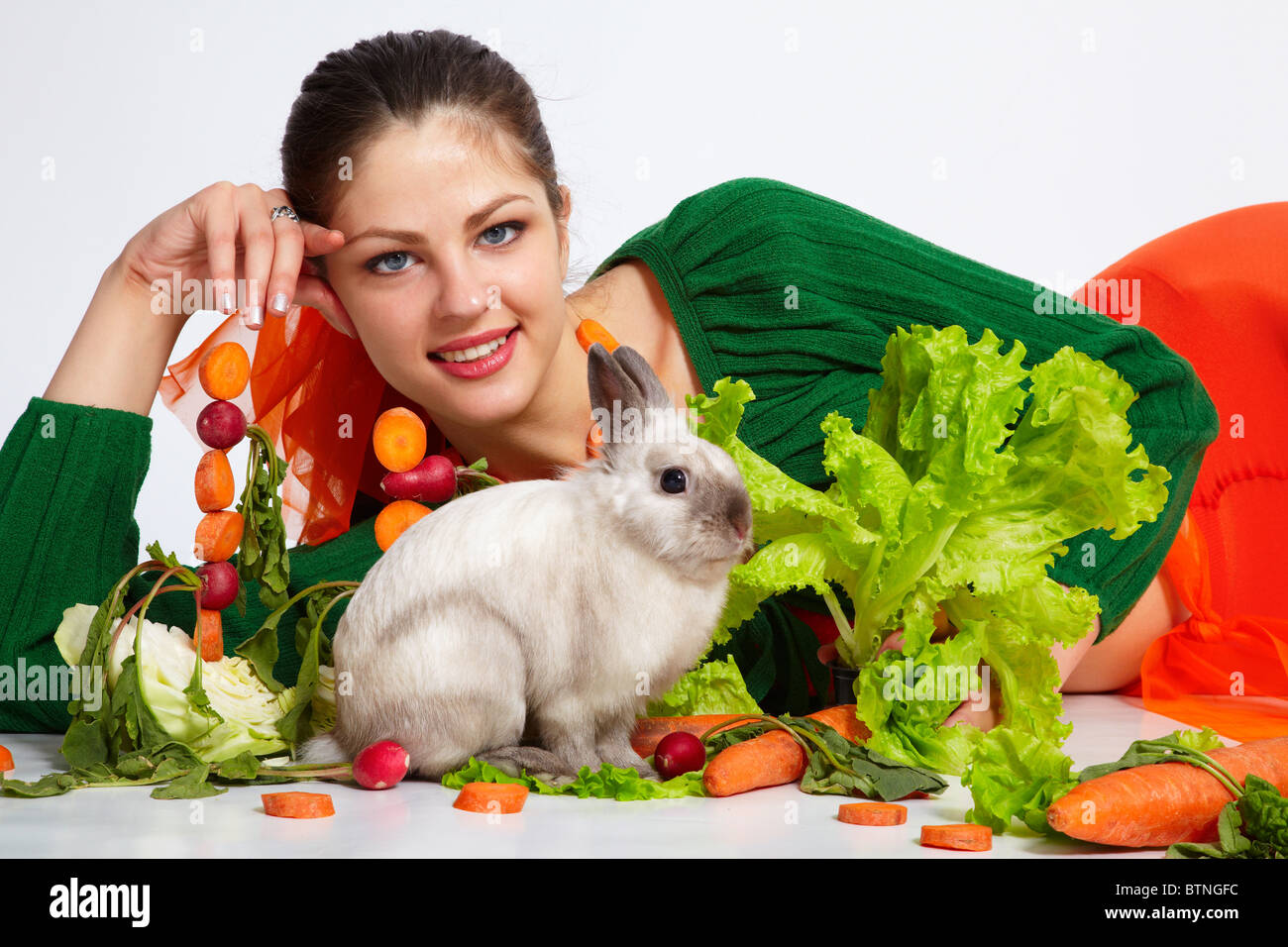 Pygmy rabbit girl hi-res stock photography and images - Alamy