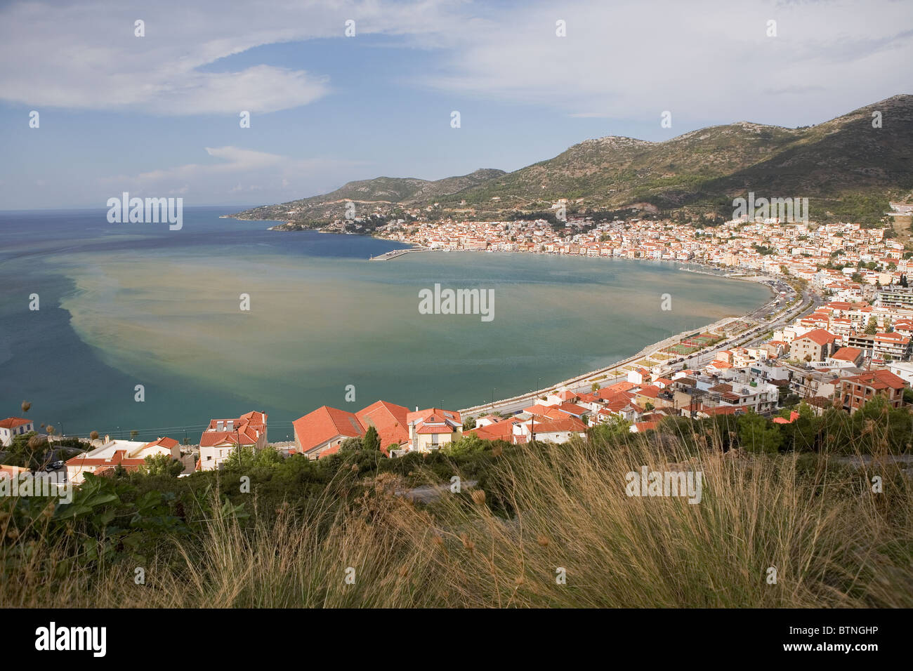 samos town from above Stock Photo - Alamy