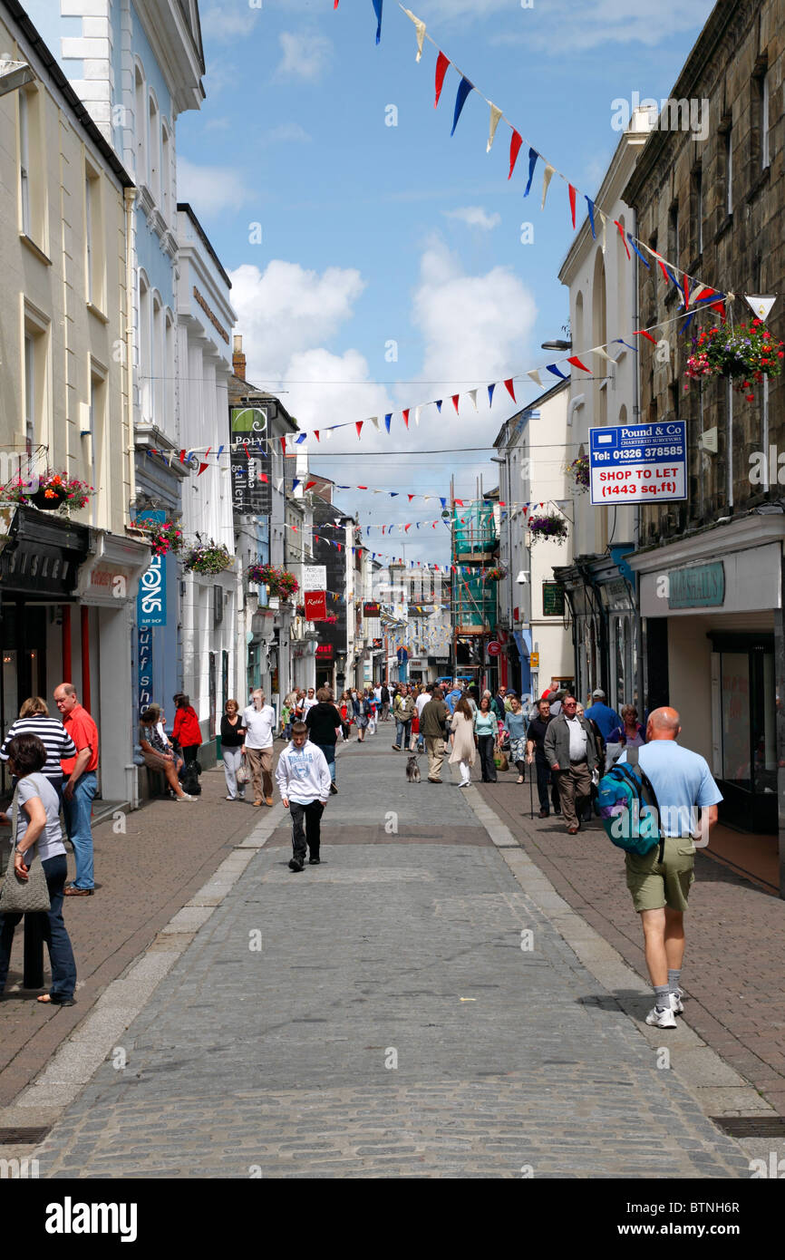 Church Street in Falmouth Cornwall UK Stock Photo - Alamy