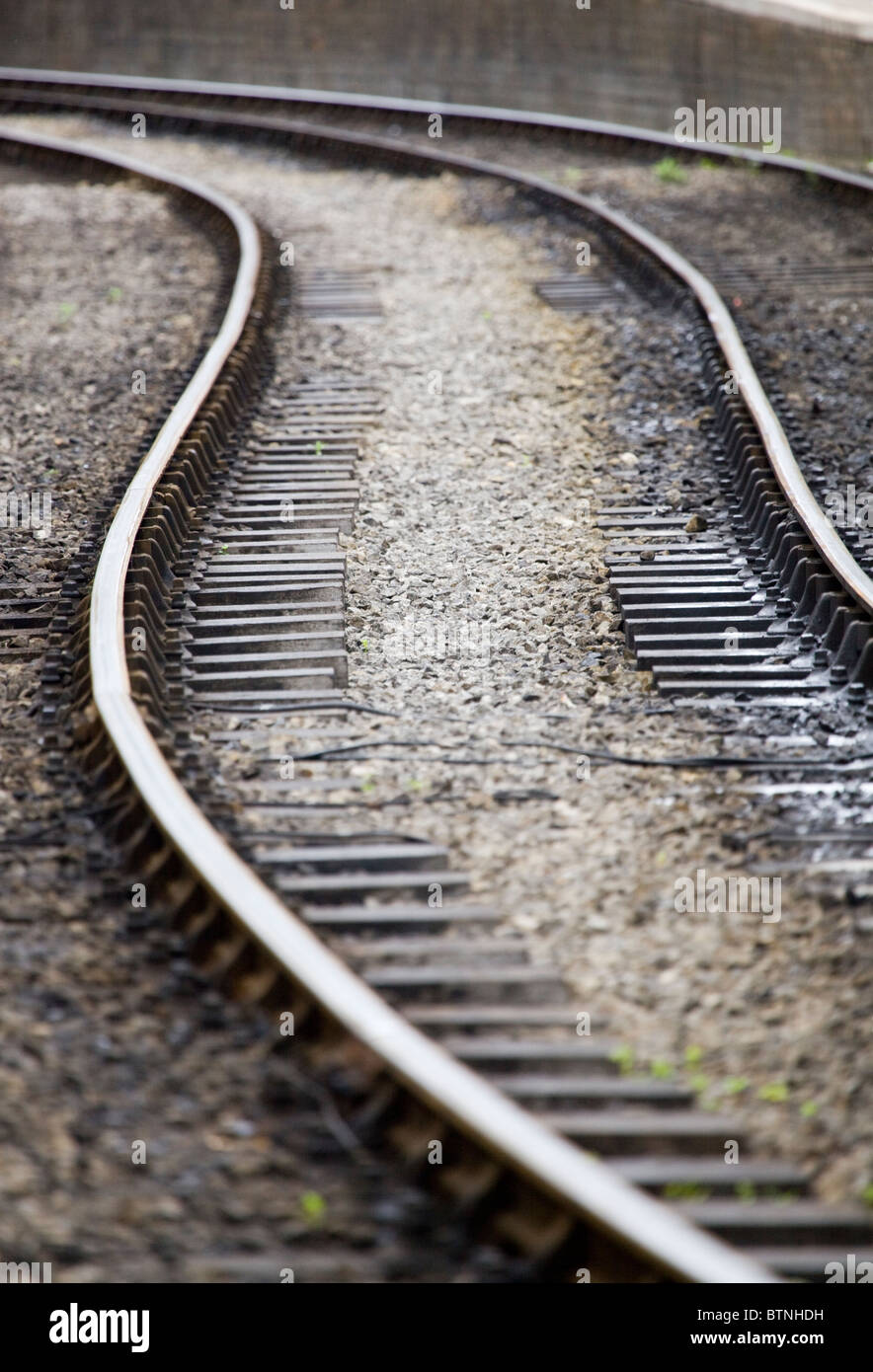 Railway Tracks Pickering Train Station North Yorkshire Moors England UK ...