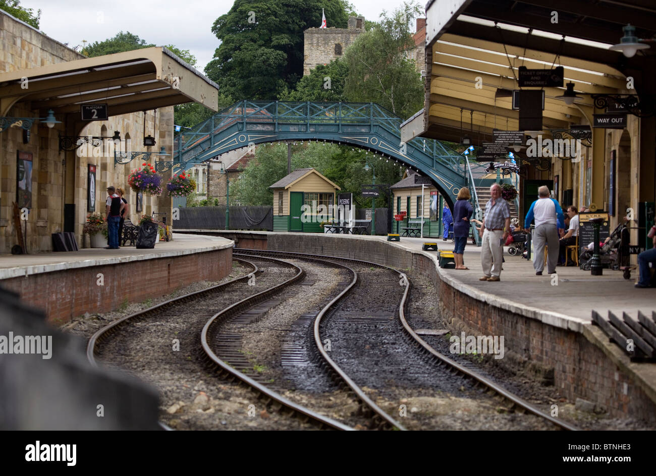 Pickering Train Station North Yorkshire Moors England UK Stock Photo ...