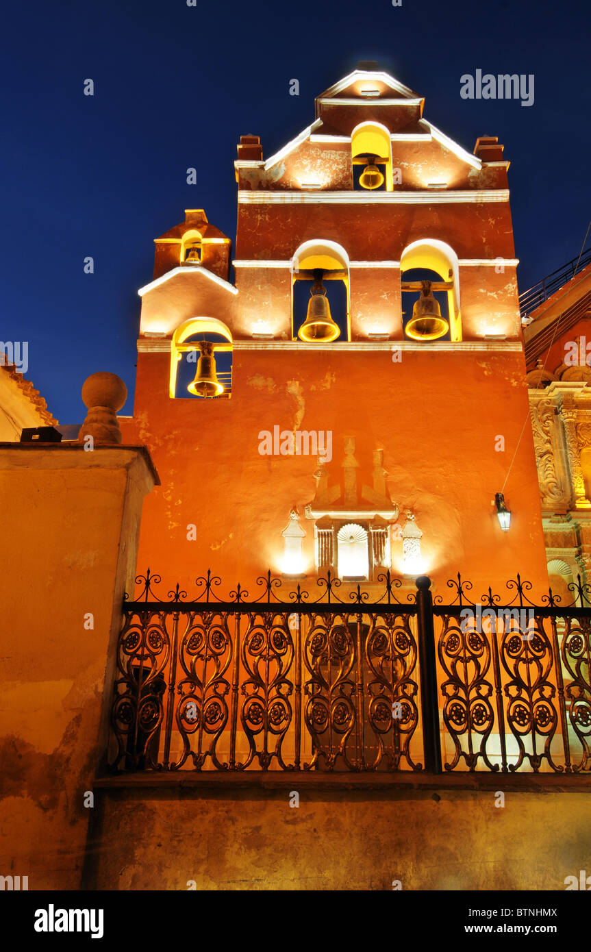 St Merced church in Potosi, Bolivia at night Stock Photo - Alamy
