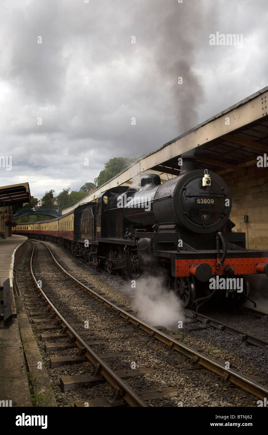53809 Steam Train at Pickering Train Station North Yorkshire Moors ...