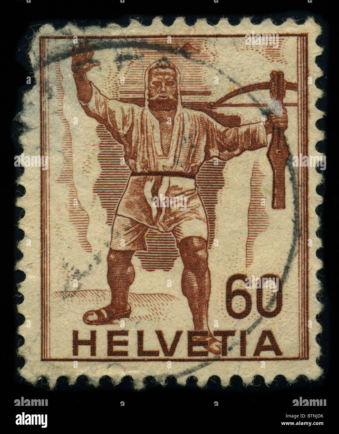 SWITZERLAND - CIRCA 1960: A stamp printed in SWITZERLAND shows image of ...