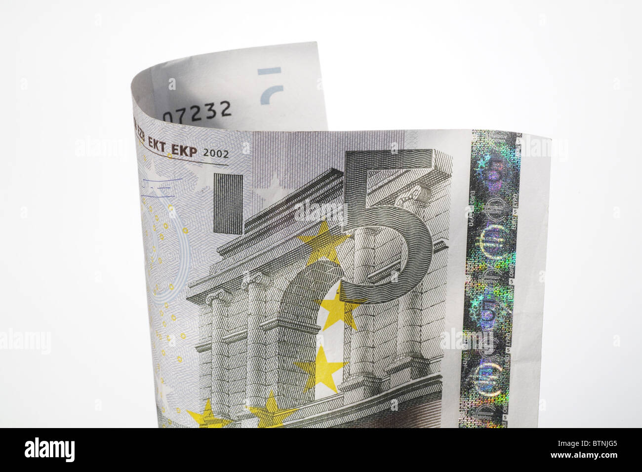 A five Euro note Stock Photo - Alamy