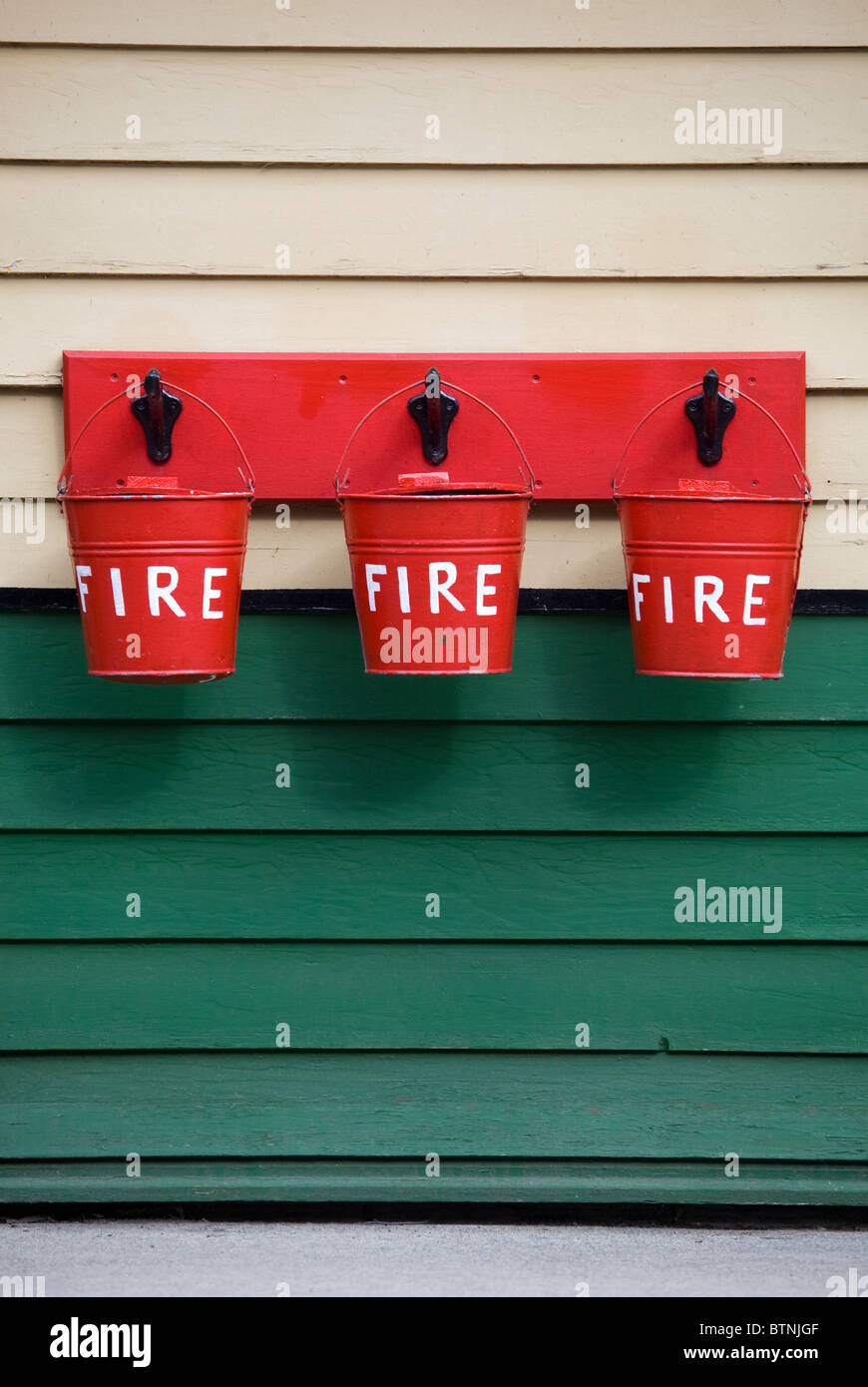 Train fire buckets pickering station hi-res stock photography and ...