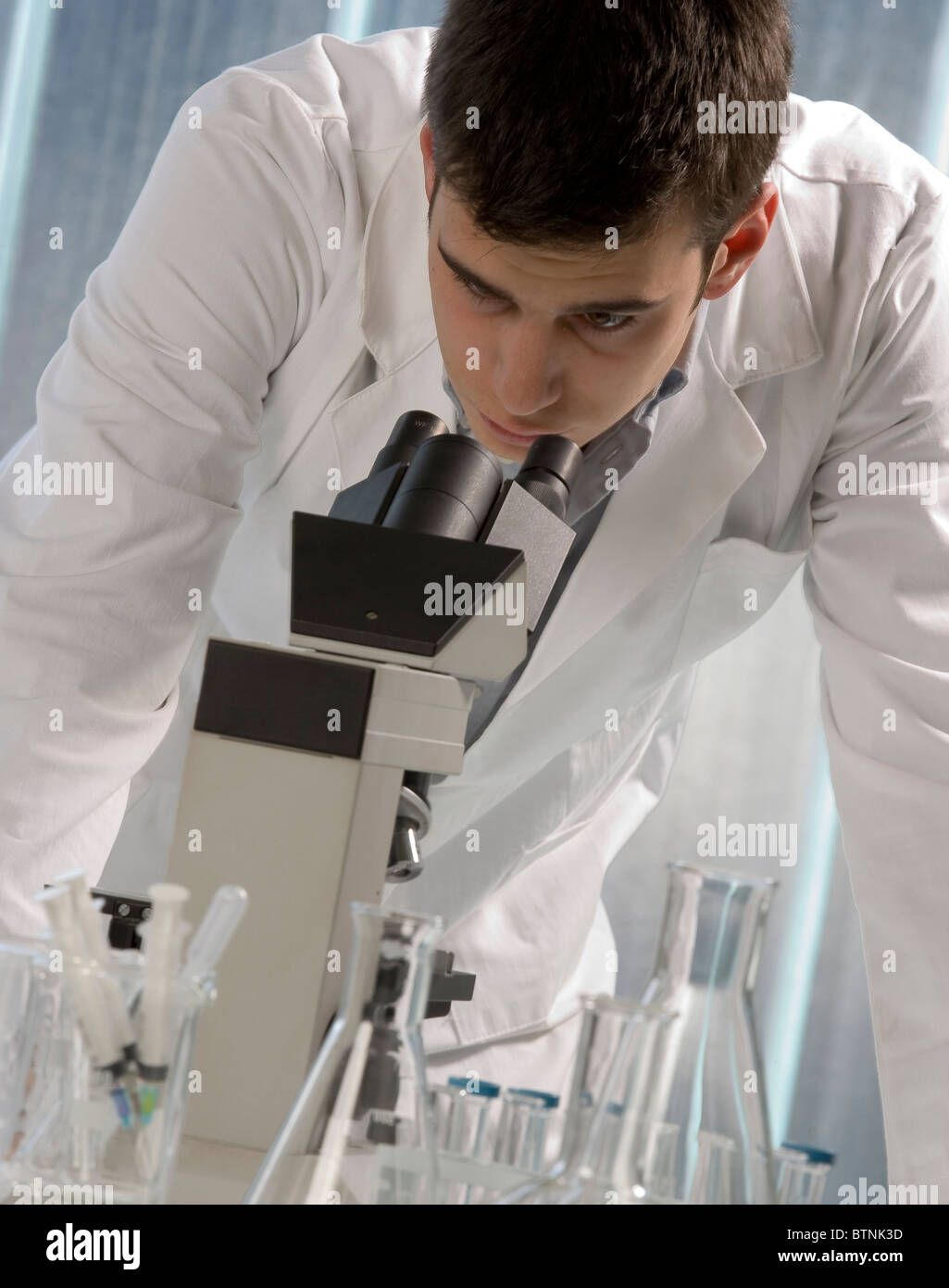 Scientist research in laboratory Stock Photo - Alamy