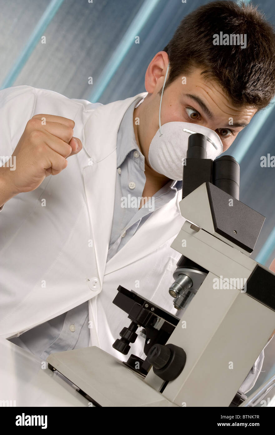 Scientist research in laboratory Stock Photo - Alamy