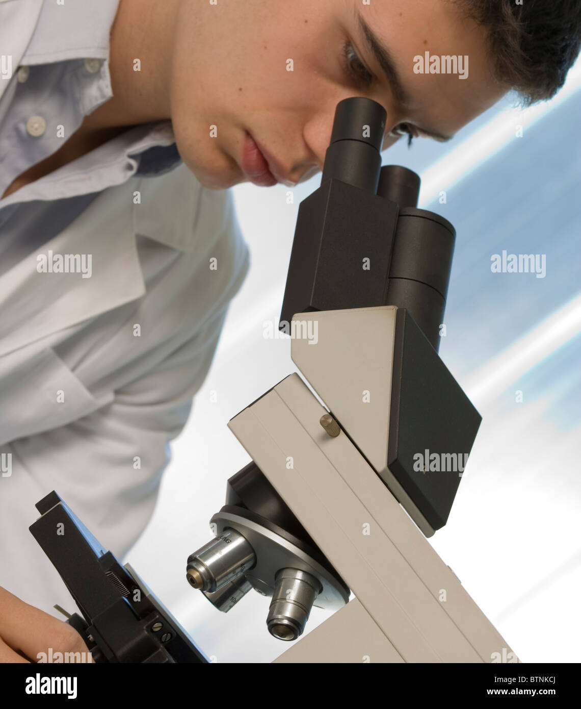 Scientist research in laboratory Stock Photo - Alamy