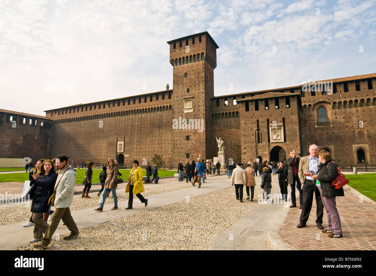 Milan, Sforzesco castle Stock Photo - Alamy