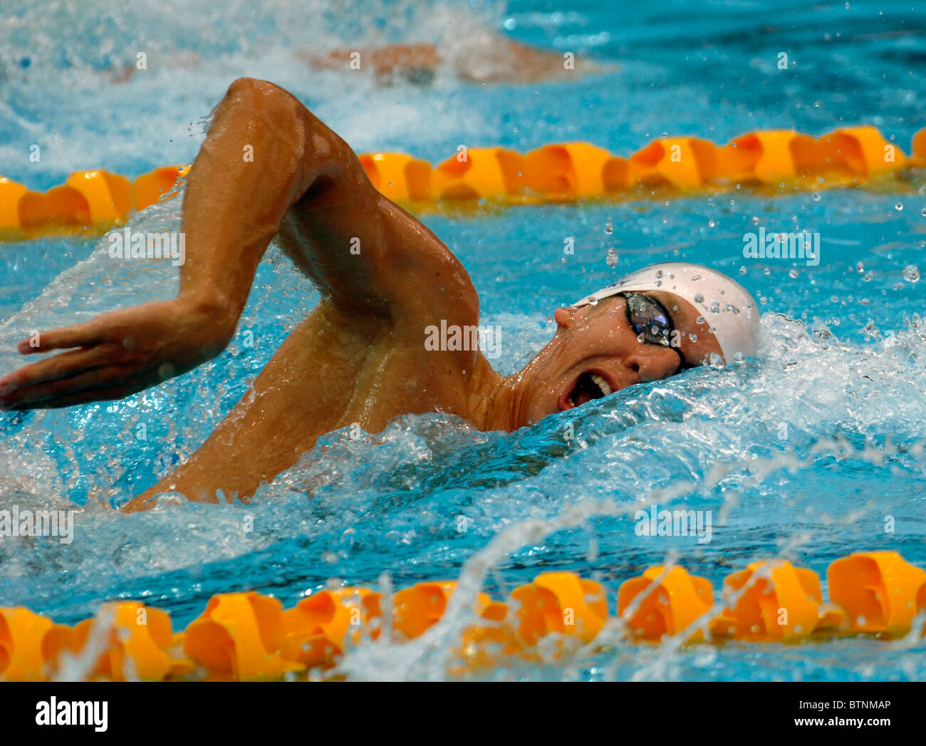 Freestyle action swimming shot Stock Photo - Alamy
