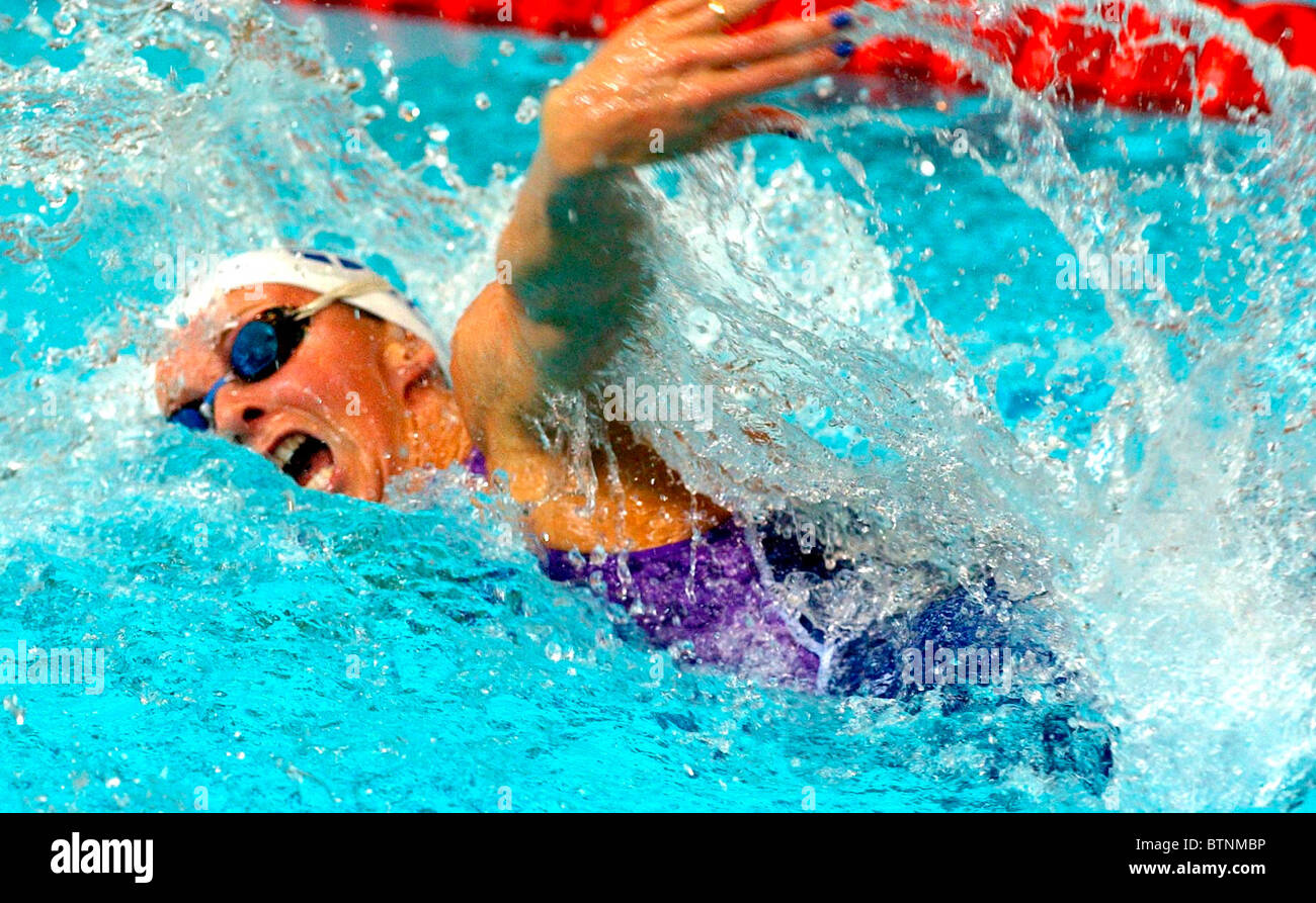 Freestyle action swimming shot Stock Photo - Alamy