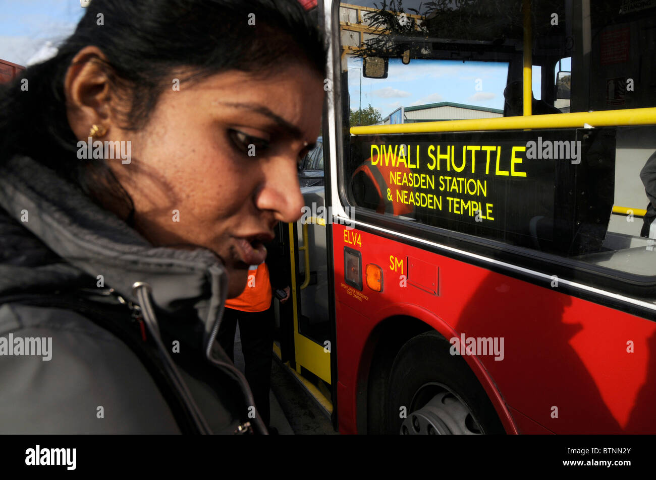 Bus shuttle to Diwali, the Hindu festival of lights, celebrations at ...