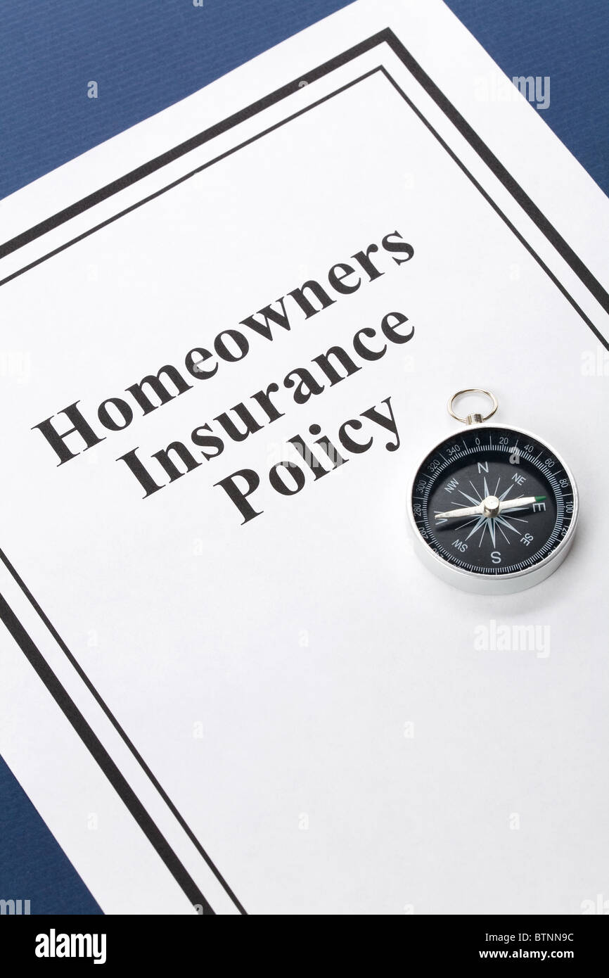 Document of Homeowners Insurance Policy for background Stock Photo - Alamy