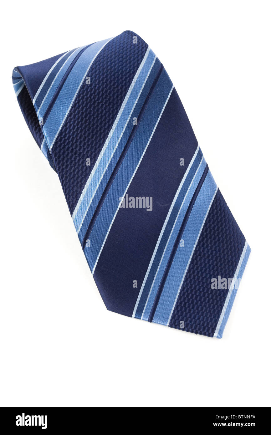 Blue Necktie close up shot Stock Photo - Alamy