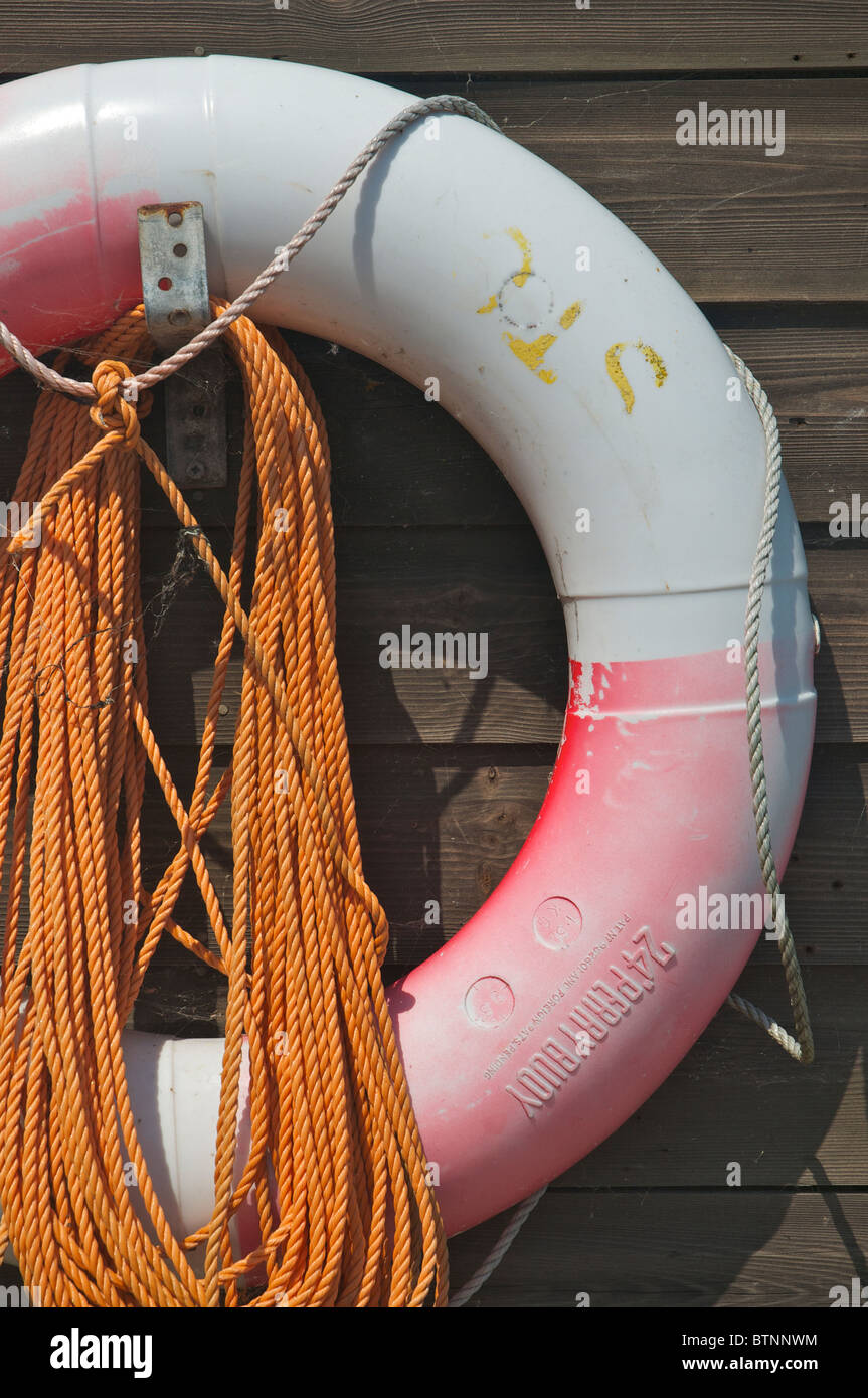 Lifebuoy and rope hi-res stock photography and images - Alamy