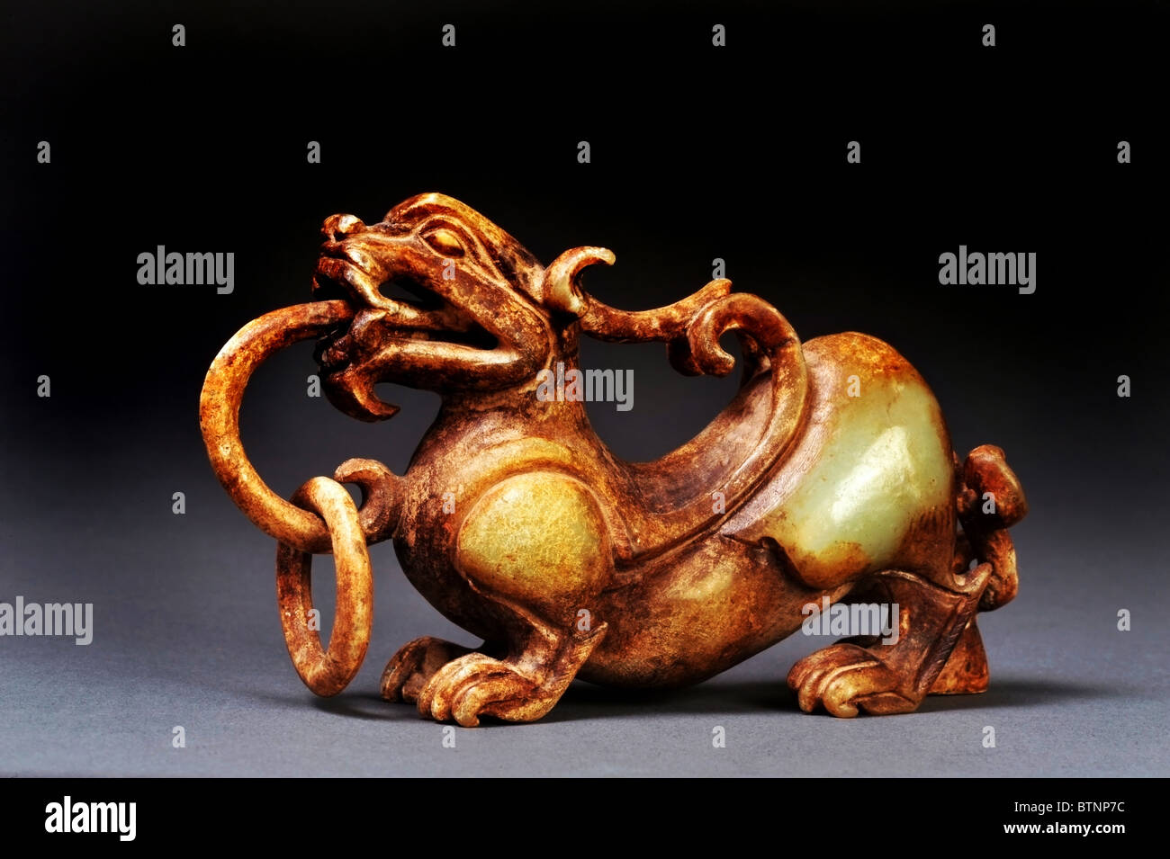 Chinese Jade Chimera. Made around 1700th century Stock Photo - Alamy