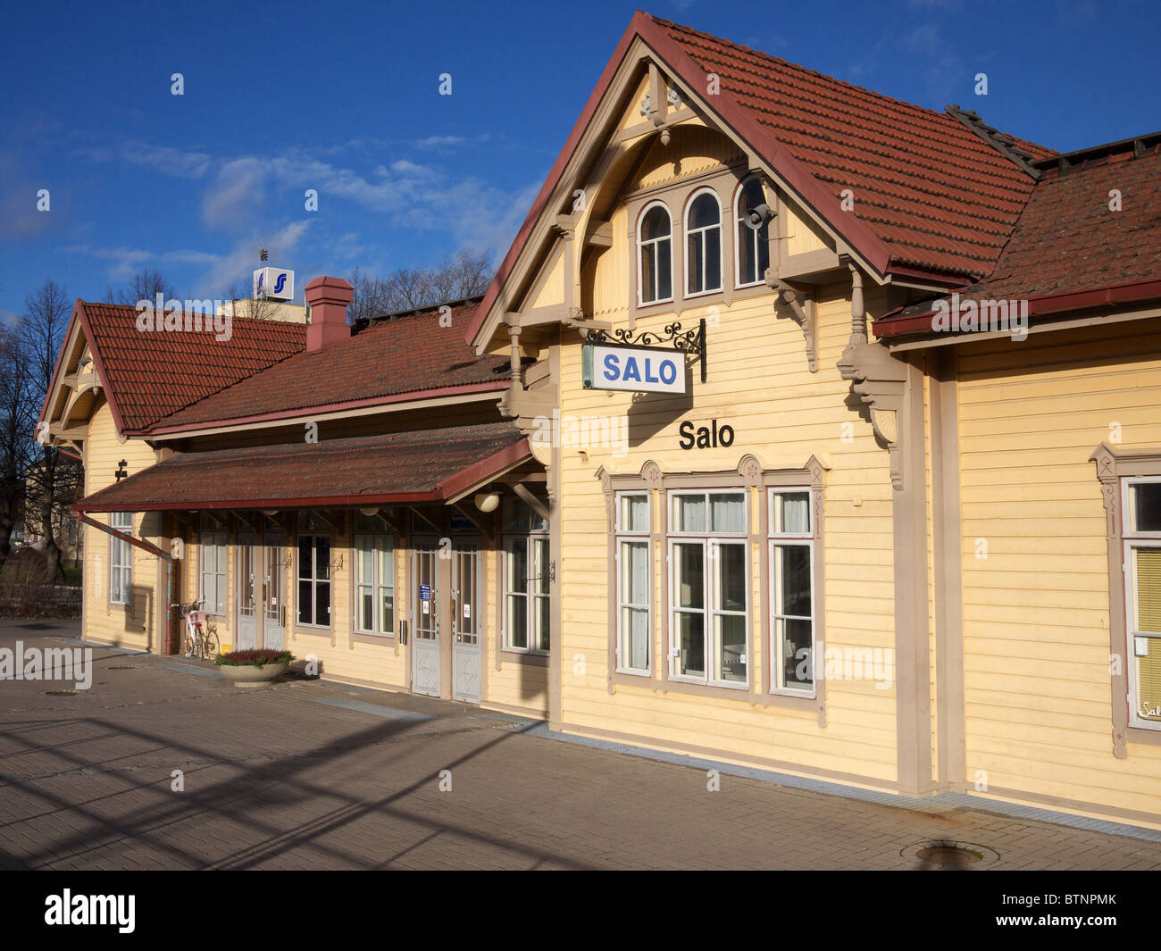 Pretty Salo railway station in Southern Finland Stock Photo - Alamy