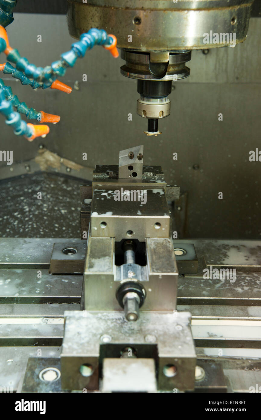 Metal tooling shop floor Stock Photo - Alamy
