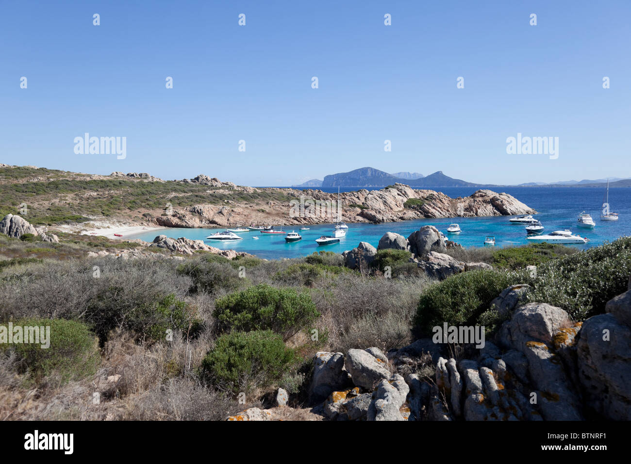 The popular boating spot on the southwest coast of island Mortorio ...