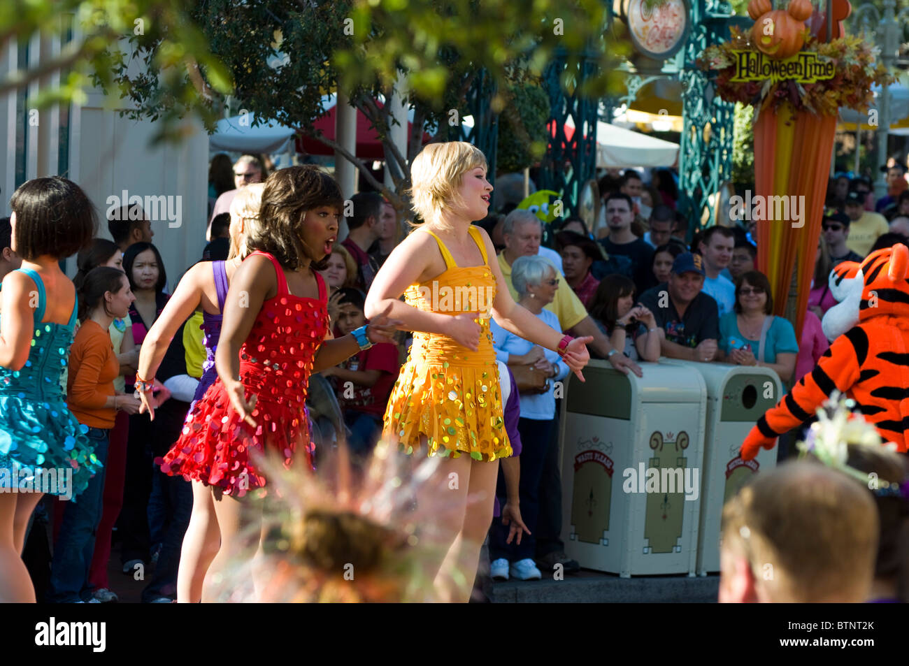 Dancing Show at Disneyland Amusement Park, Anaheim, California USA ...