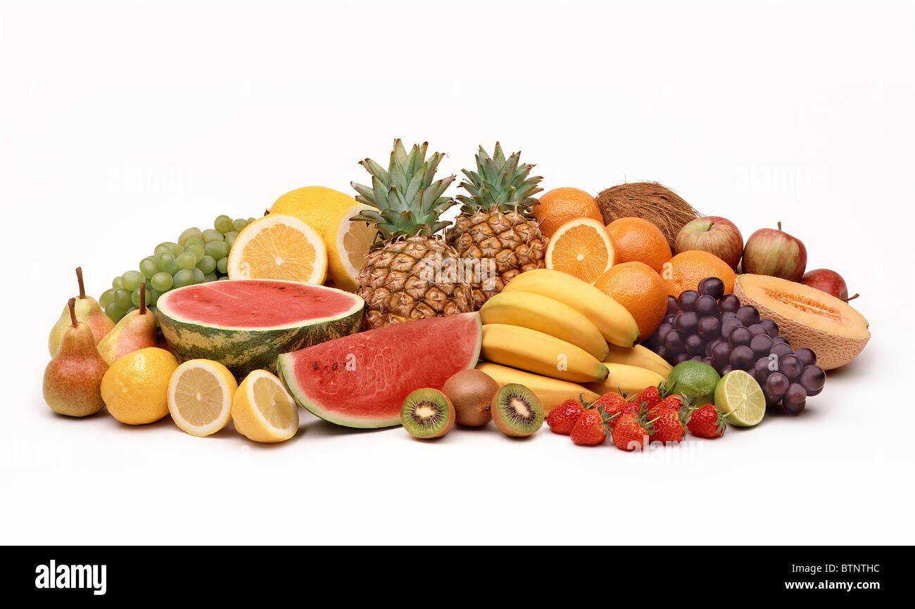 Panorama of Fruit group Stock Photo - Alamy