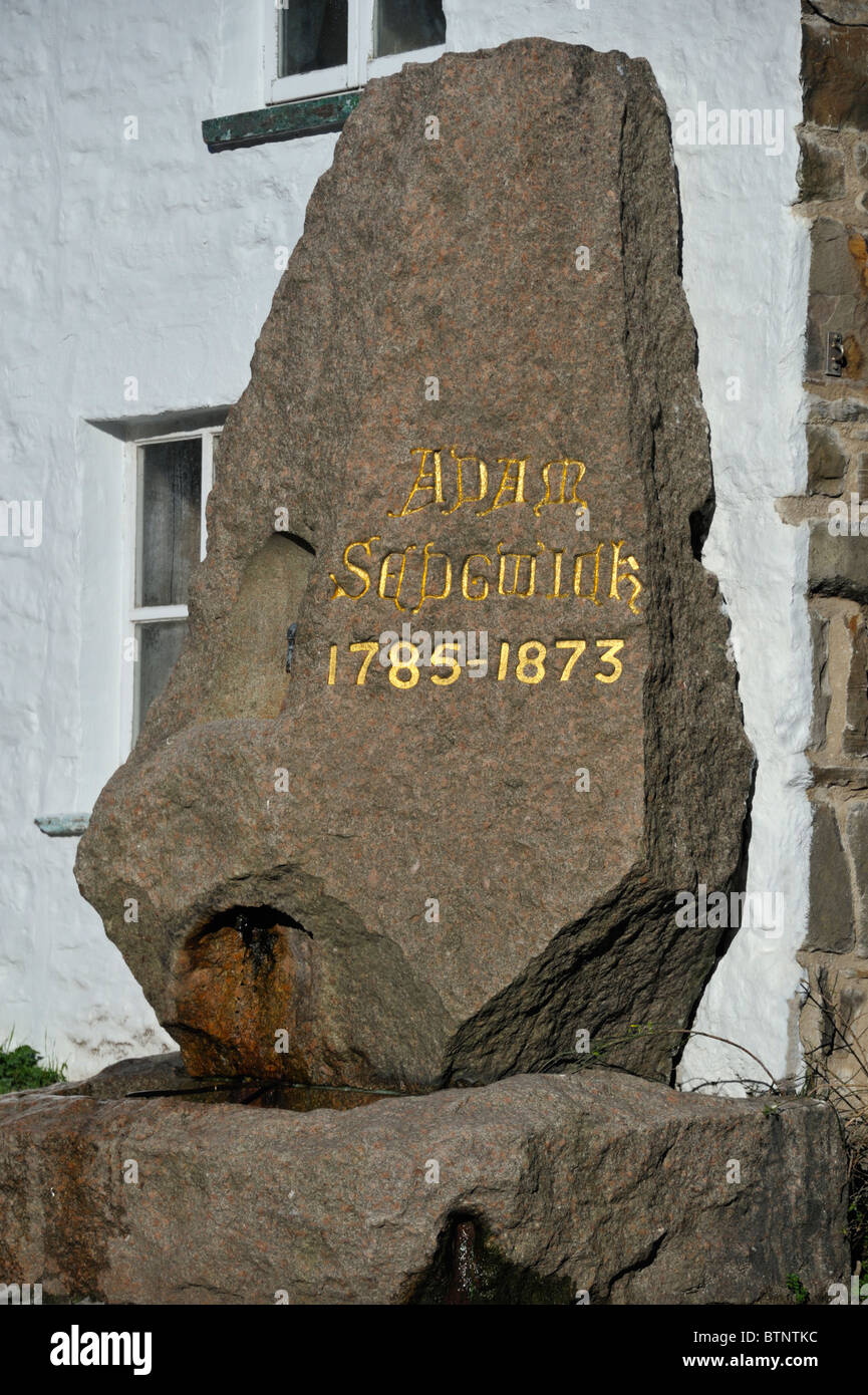 Adam Sedgwick, 1785-1873, memorial fountain. Dent, Dentdale, Yorkshire ...