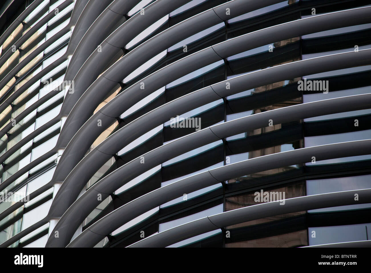 The outside detail of the Walbrook building in the City of London Stock ...