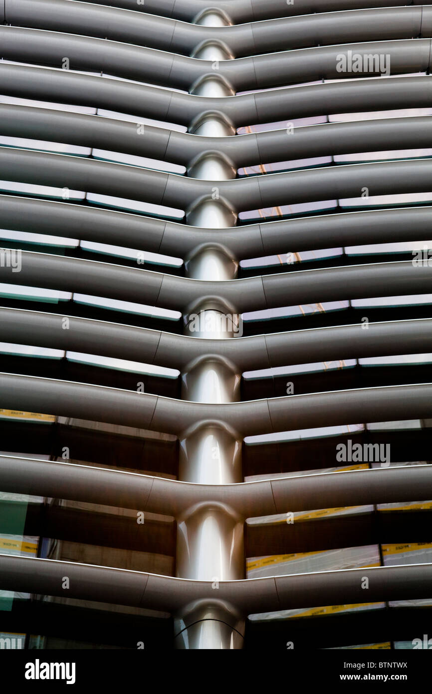 The outside detail of the Walbrook building in the City of London Stock ...