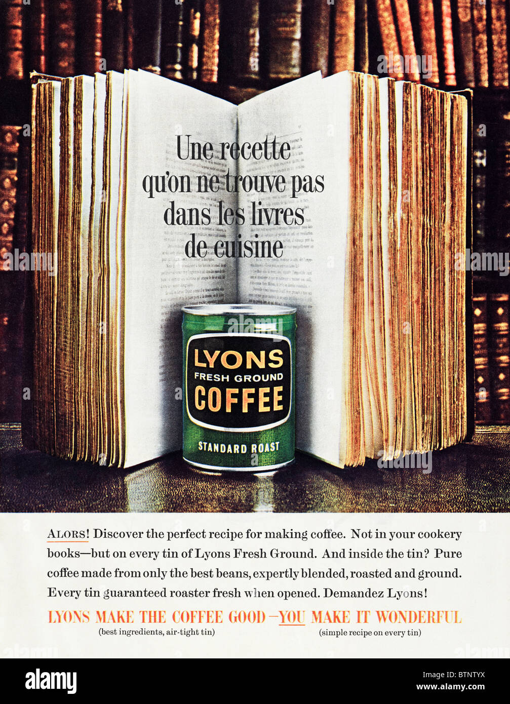 Coffee adverts vintage hi-res stock photography and images - Alamy