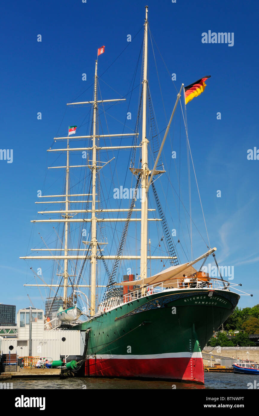 The Rickmer Rickmers (three masted bark, build 1896) permanently moored ...