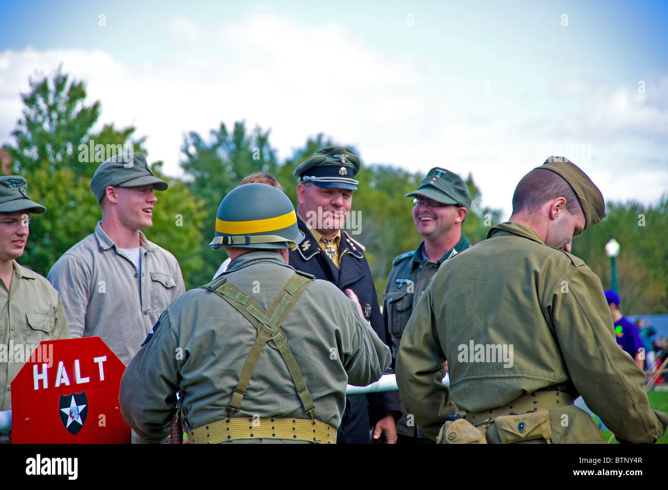 German army officer talking solgers world war two acting Stock Photo ...