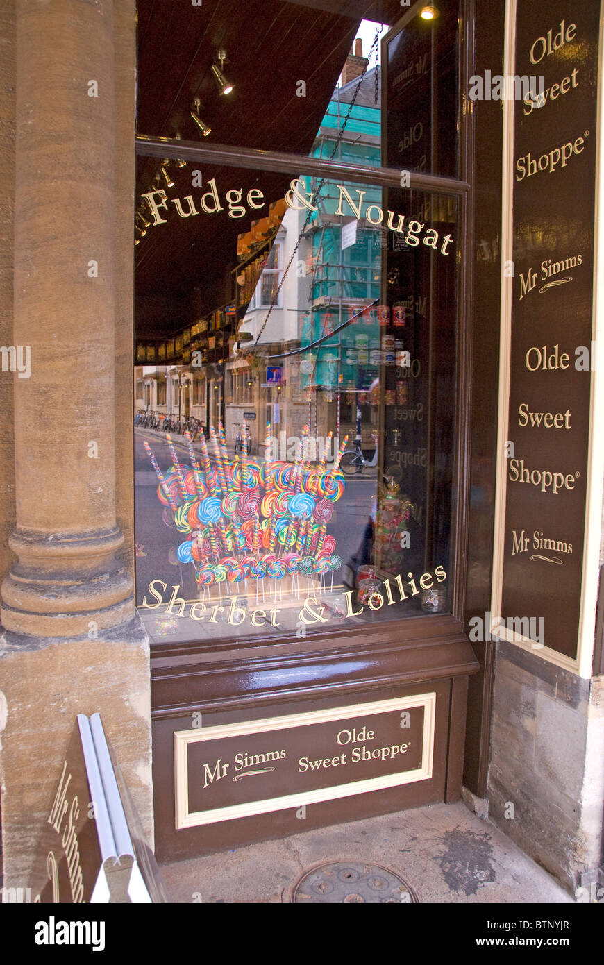 Old sweet shop, "Mr Simms" , High Street, Oxford, UK Stock Photo - Alamy