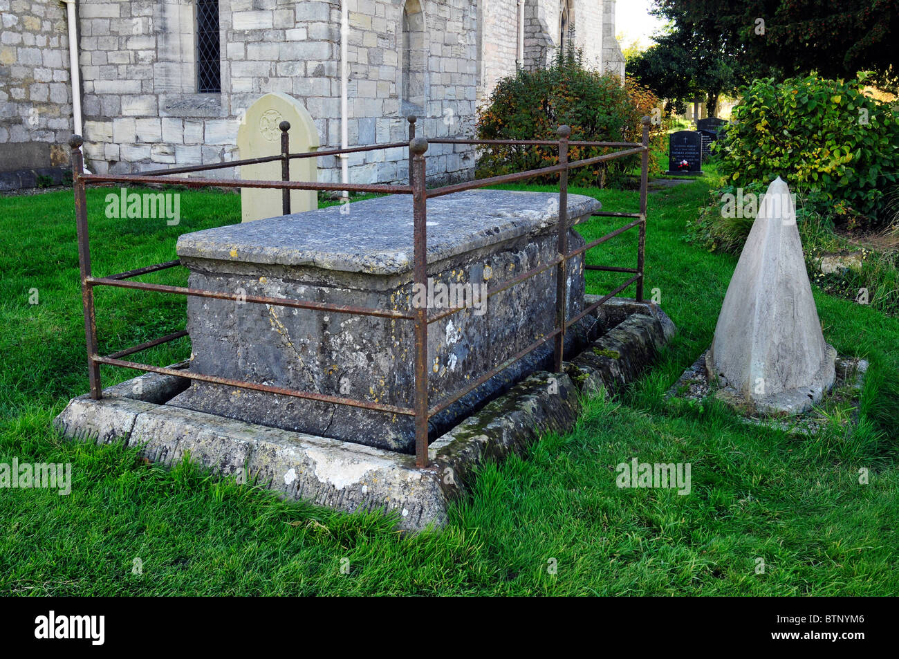 Tomb of Lord Dacre at Saxton Churchyard and memorial sculpture for the ...