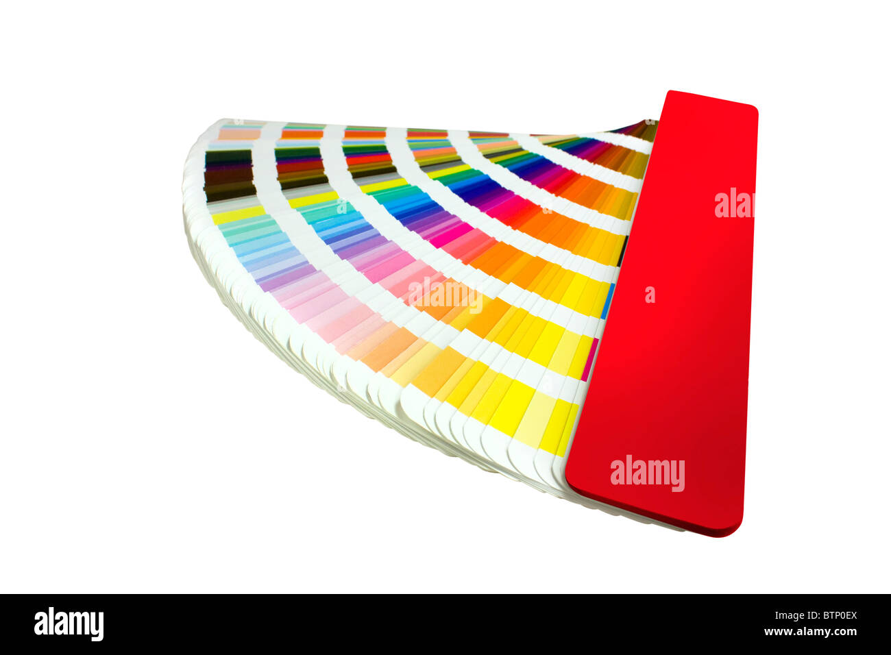 coloured swatches book open showing an array of rainbow colours Stock ...