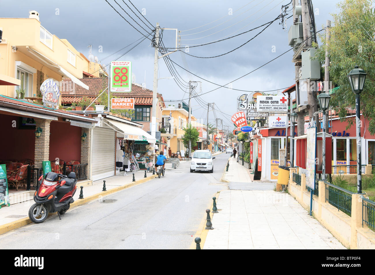 Sidari main street hi-res stock photography and images - Alamy