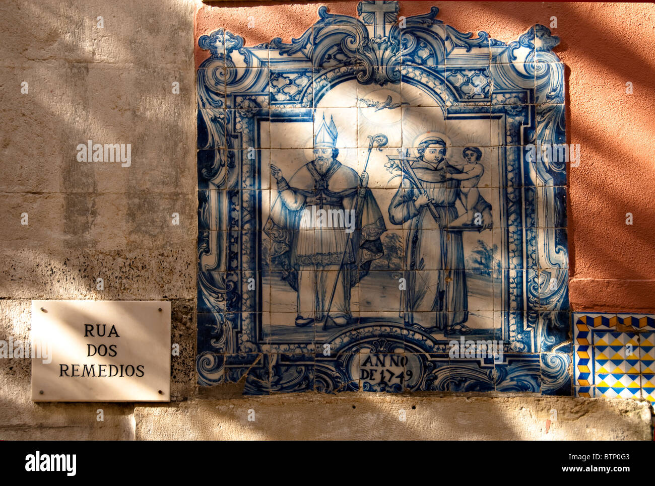 Typical street sign,Lisbon,Portugal Stock Photo - Alamy
