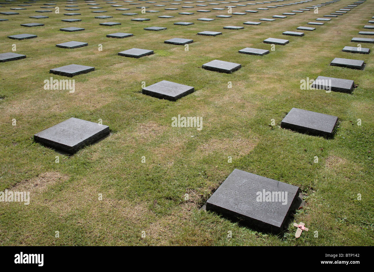 Lines of memorial plaques with names of fallen German soldiers in the ...