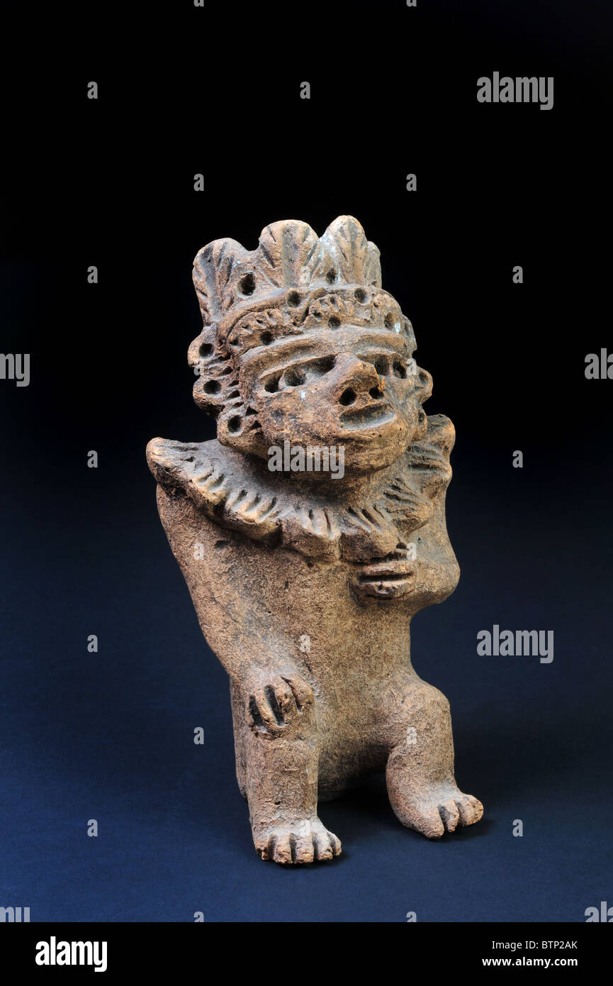 Pre columbian warrior Statue. Made around 300 AD Stock Photo - Alamy