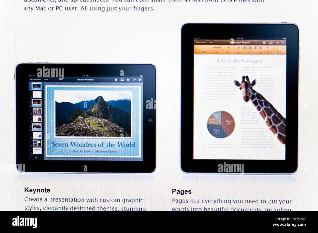 iPad, Apple Store website online Stock Photo - Alamy