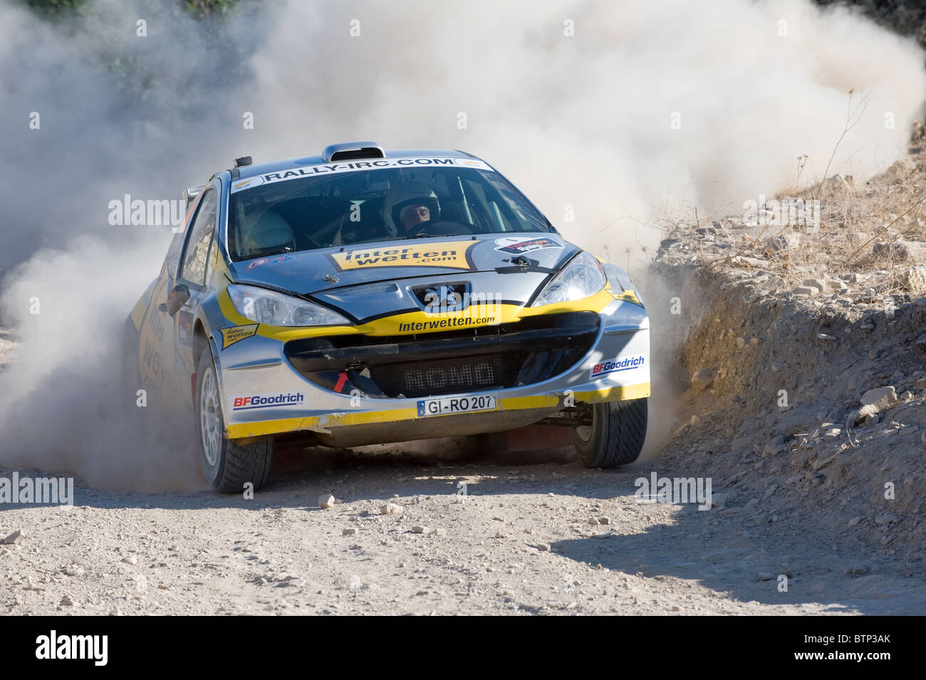 Cyprus Rally 2010: Special Stage 5 (Kalavassos 2) at the deserted ...