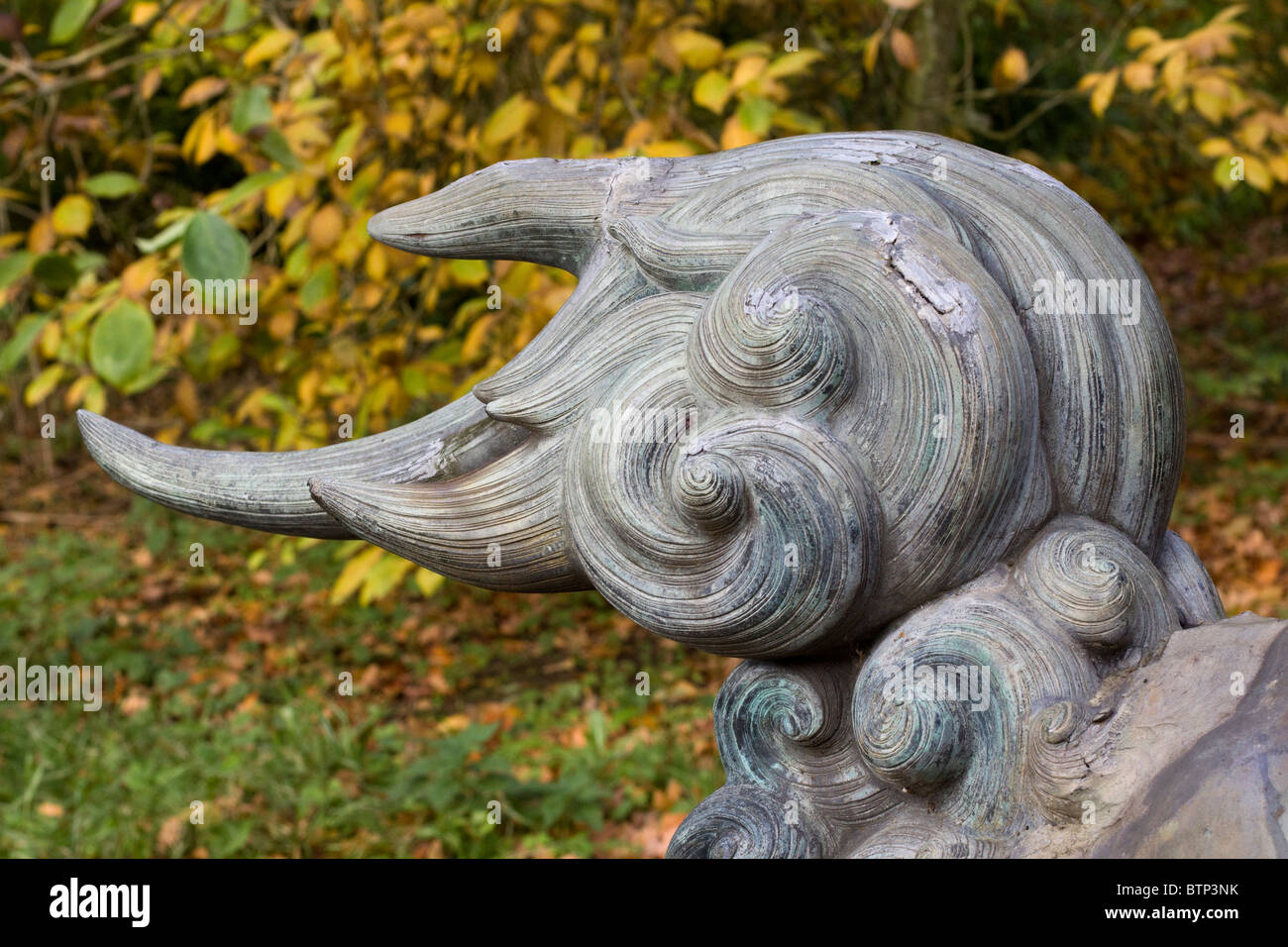 Foo Dog Sculpture on ball Stock Photo - Alamy