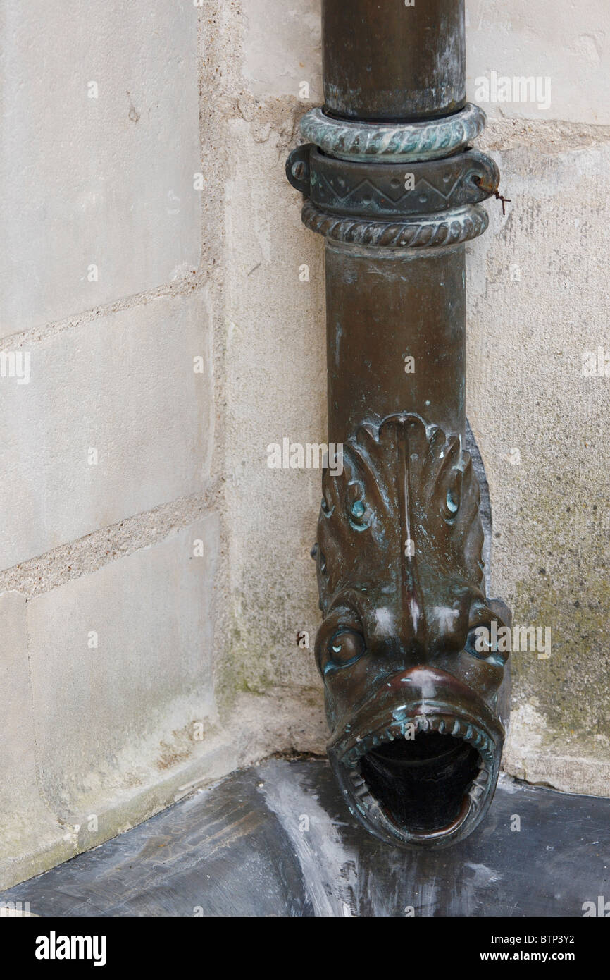 France, Loire, Blois Castle, Drain Pipe Stock Photo - Alamy