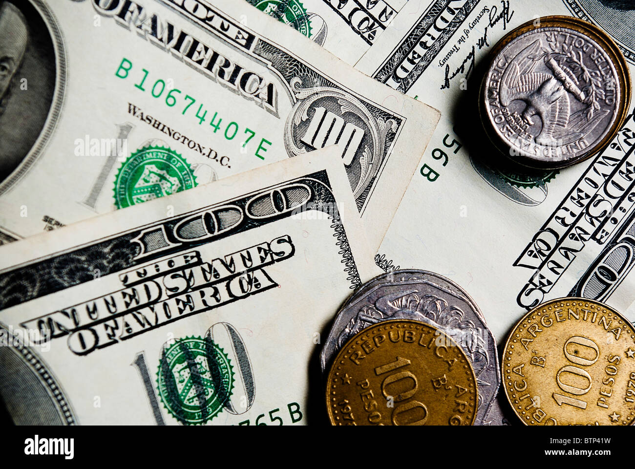 coins and bills Stock Photo - Alamy