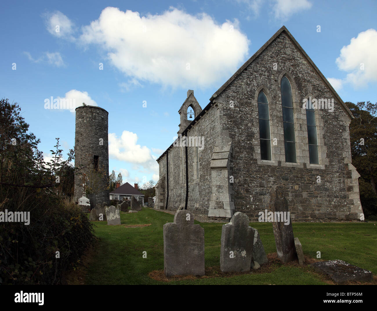 Inniskeen church and Round Tower, Co. Monaghan, Ireland Stock Photo - Alamy
