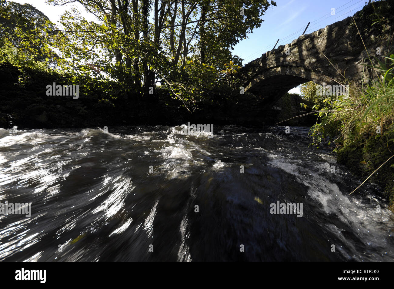 Pont y Cim bridge Pontllyfni North Wales UK Stock Photo - Alamy