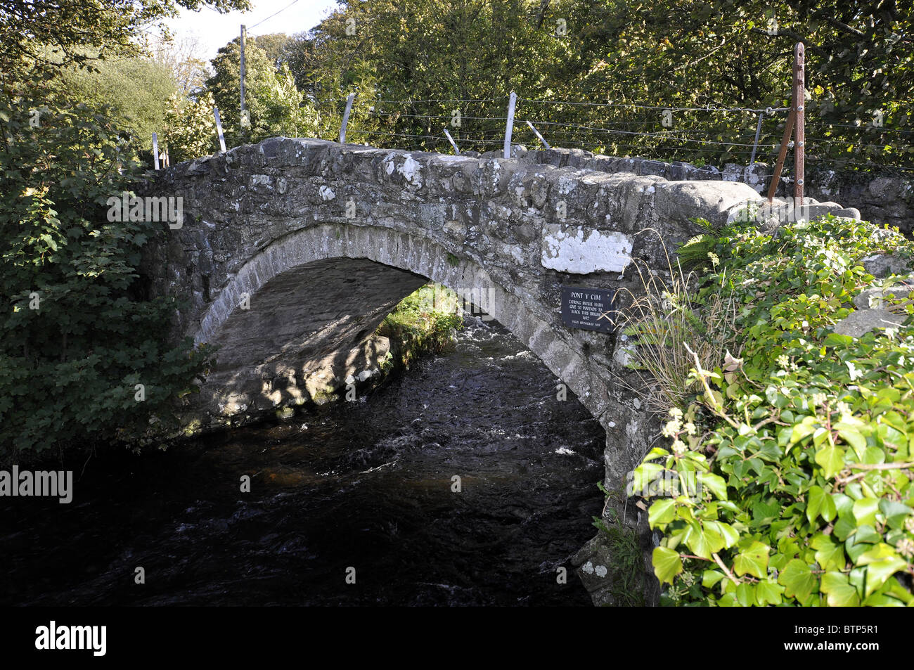 Pont y Cim bridge Pontllyfni North Wales UK Stock Photo - Alamy