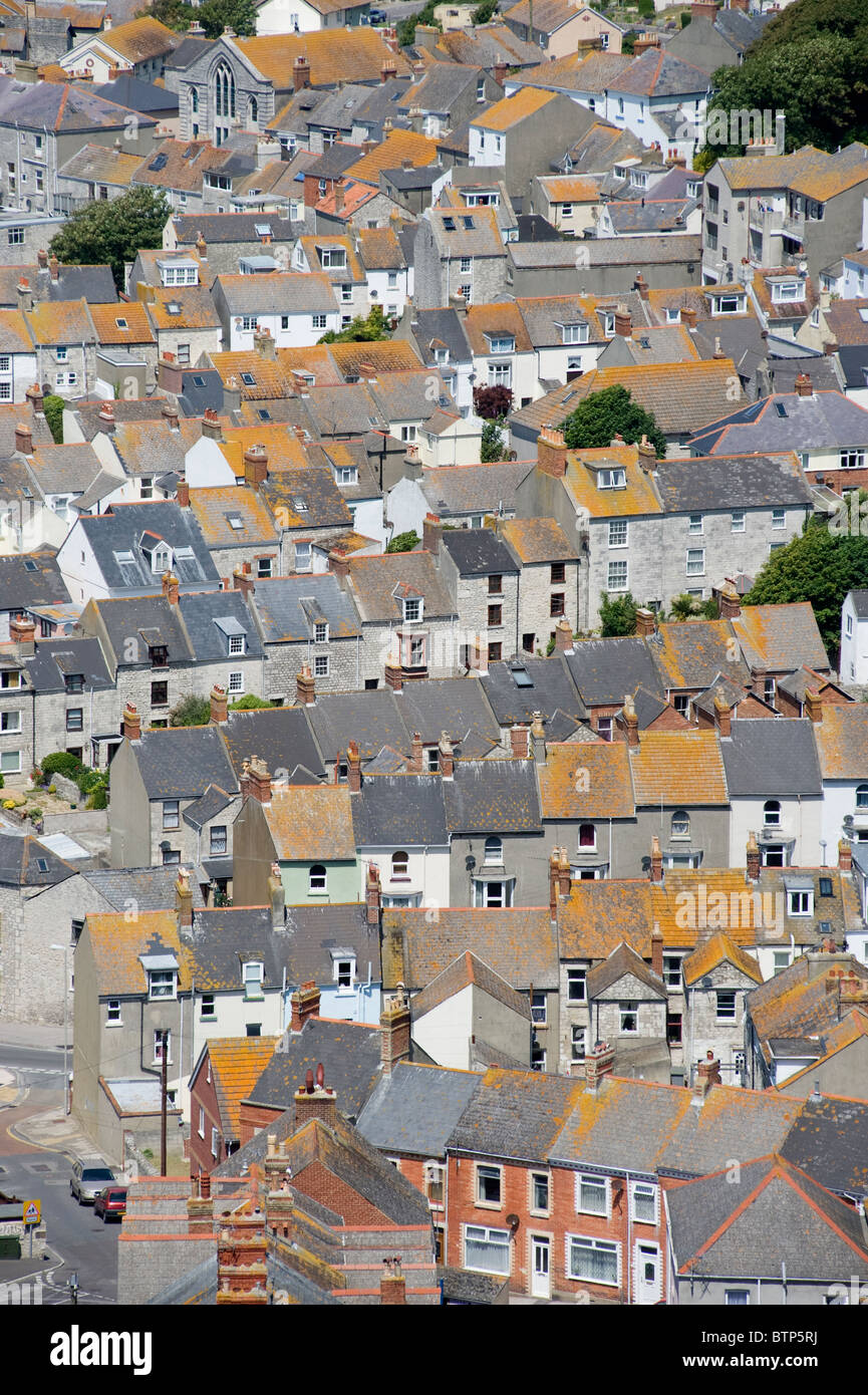 Portland Terrace Houses, Dorset Stock Photo - Alamy