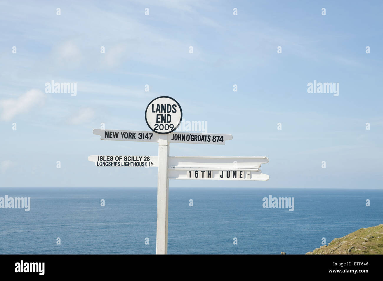 Lands end sign hi-res stock photography and images - Alamy