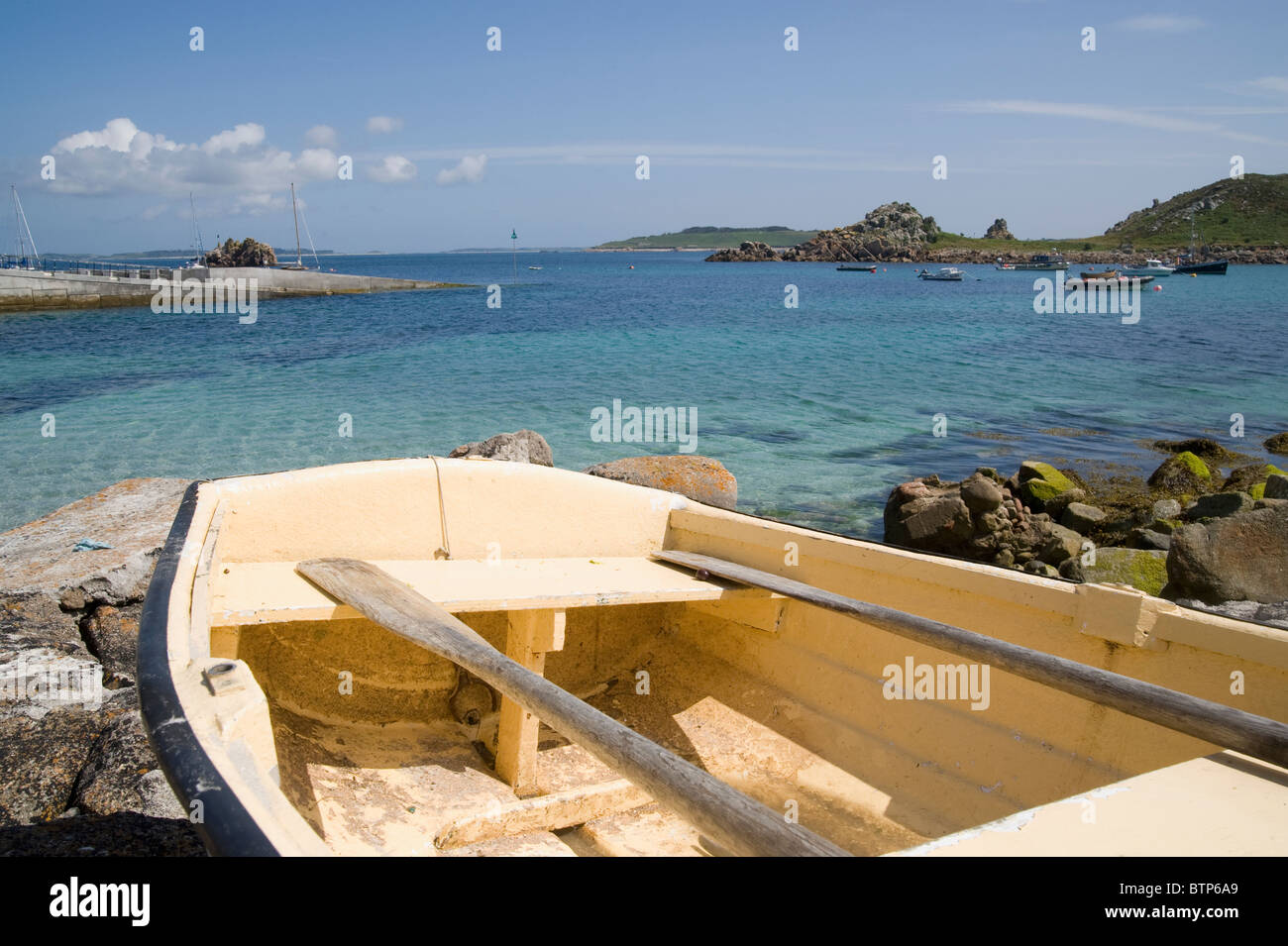 Rowing Boat on St. Agnes, Isles of Scilly, UK Stock Photo - Alamy